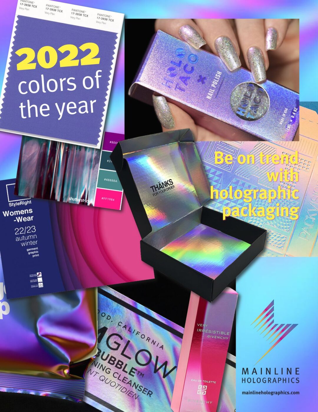 Add Pizzaz to Trending Colors with Holography - Mainline Printing